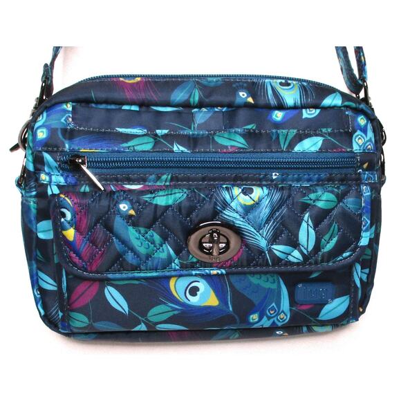 lug | Bags | New Lug Switch Blue Peacock Rfid Convertible Crossbody Bag ...